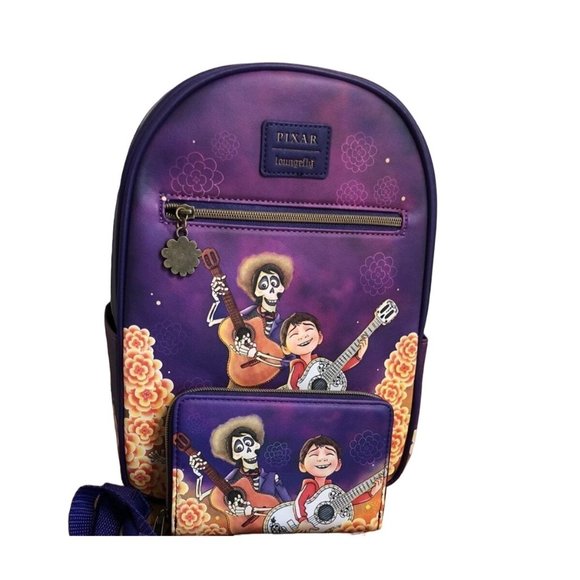 Loungefly | Bags | Loungefly Pixar Coco Miguel And Hector Backpack ...